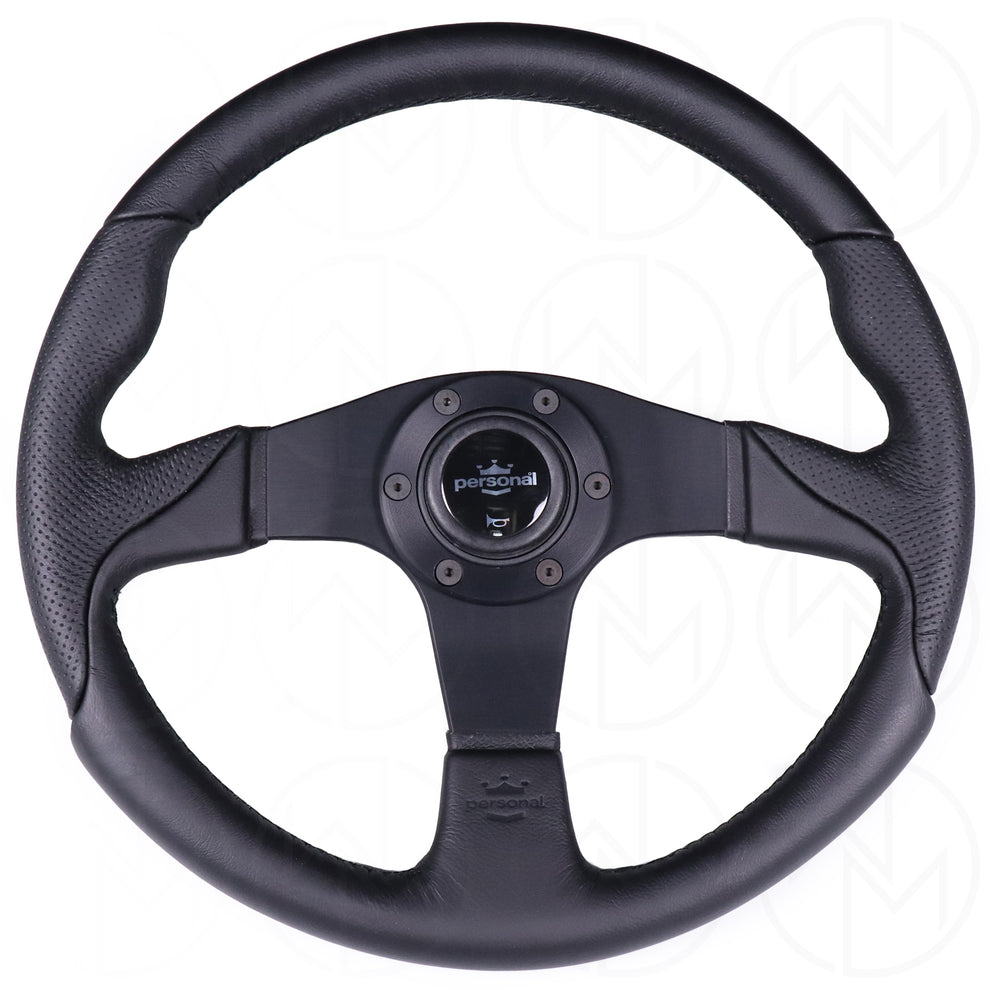 Personal Thunder Steering Wheel - 350mm Combo Leather w/Black Stitch ...
